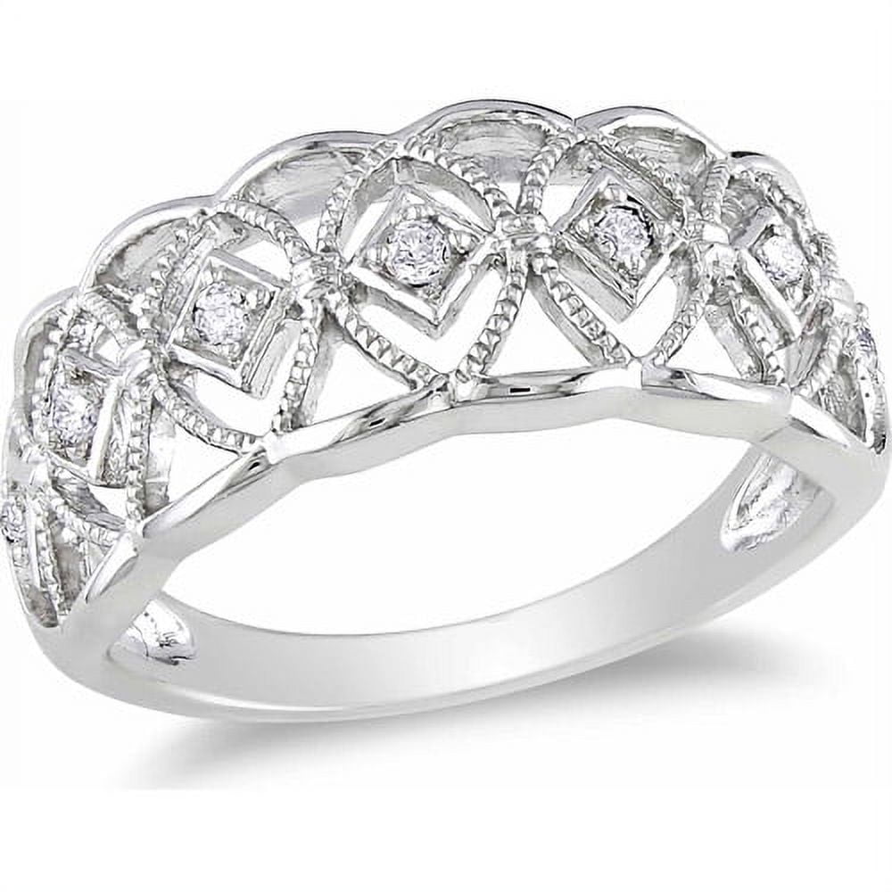 Everly Diamond Accent Sterling Silver Fashion Ring - Walmart.com