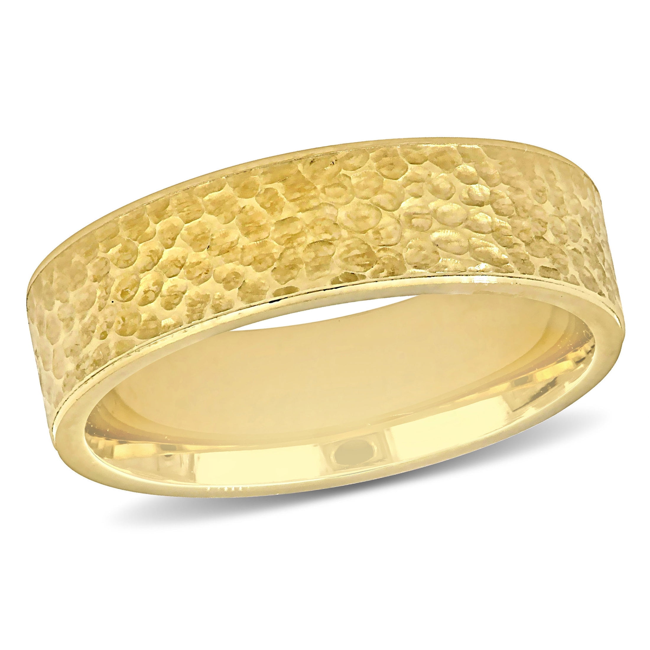 Everly Men's 14k Yellow Gold Wedding Ring - Walmart.com