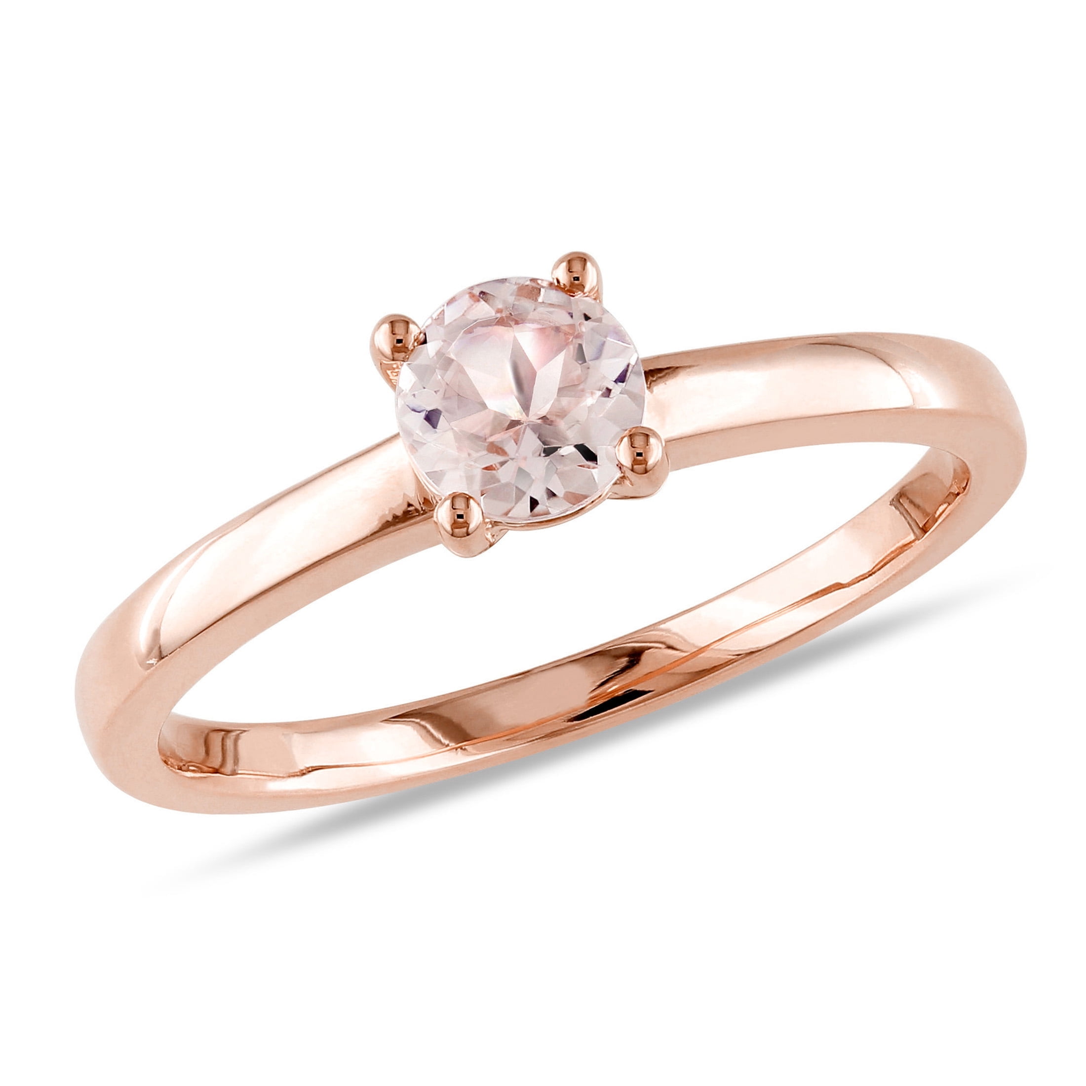 Everly Women's Morganite 10k Rose Gold Ring - Walmart.com