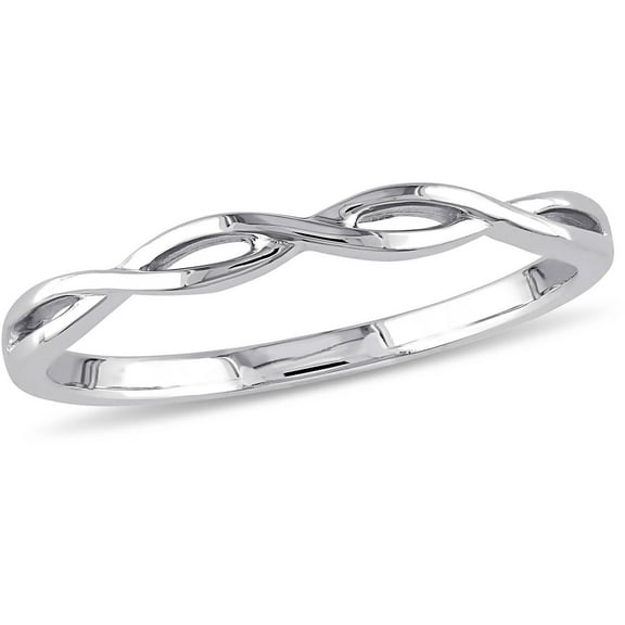 Everly Women's Diamond 14k White Gold Wedding Ring - Walmart.com