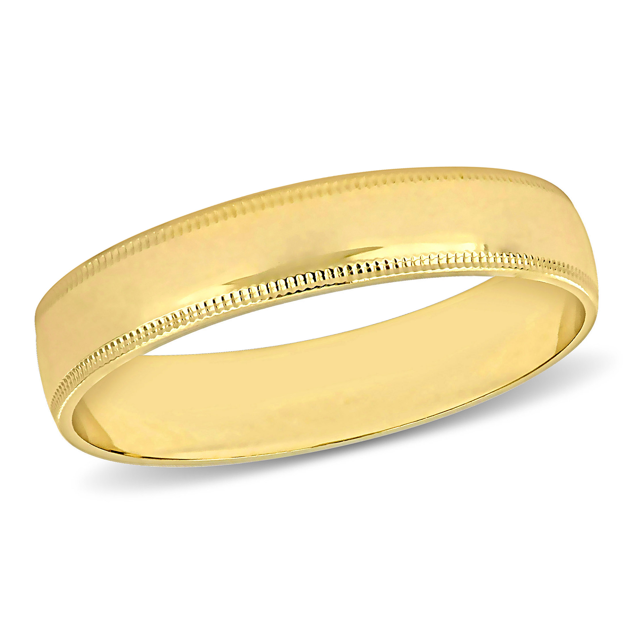 Everly Women's 10kt Yellow Gold Miligrain Detail Wedding Band - Walmart.com