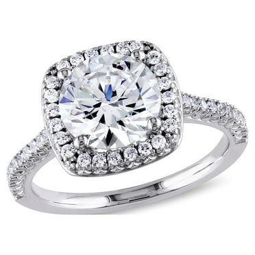 "3.4 Carat T.G.W. CZ Wedding Ring Set in Sterling Silver" - Walmart.com