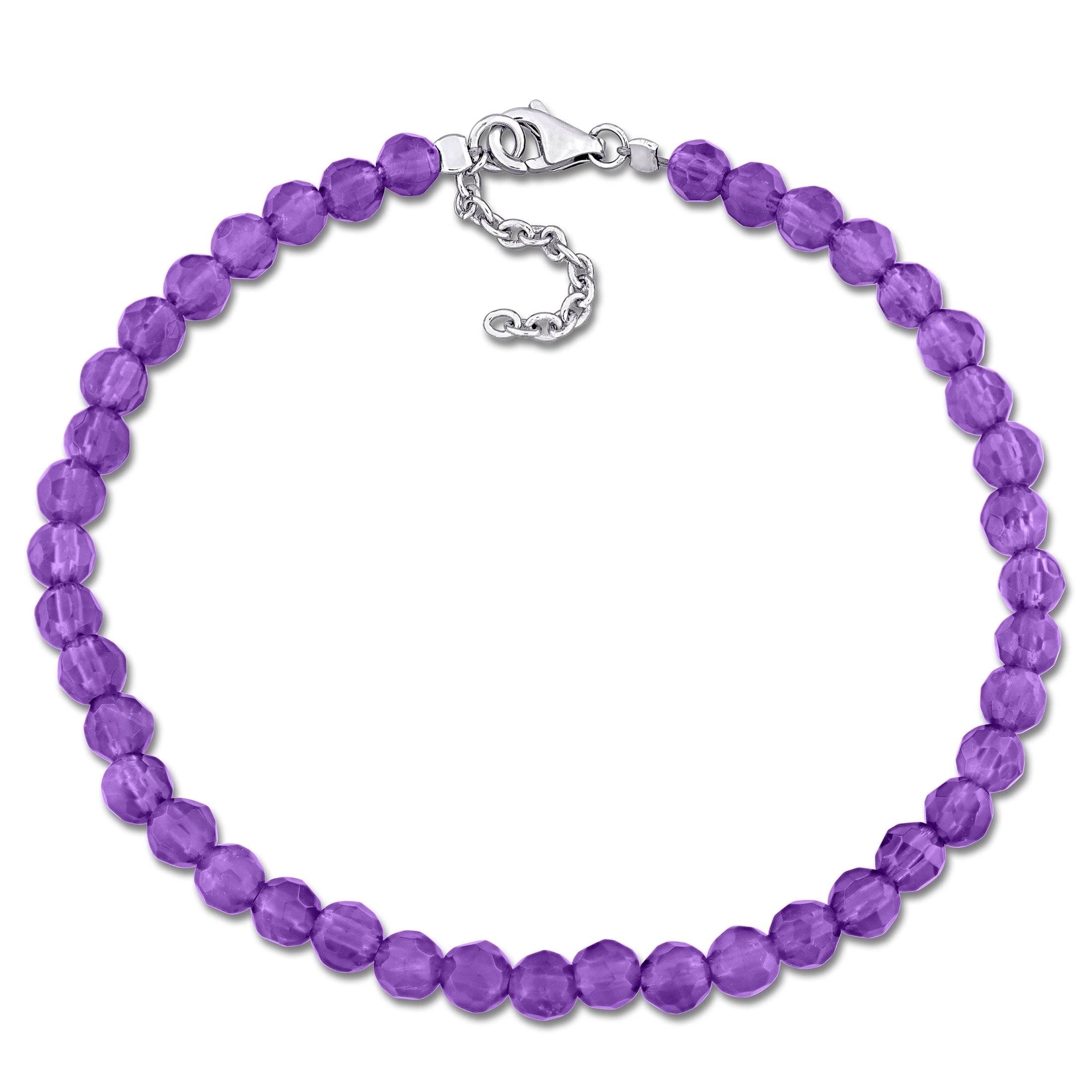 Everly Women's Amethyst Sterling Silver Bracelet - Walmart.com