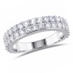 Arista 1/10 ct Diamond Broad Band Anniversary Ring in Sterling Silver ...