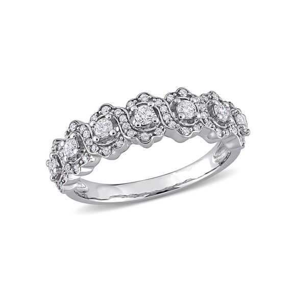 Everly Women's Diamond 14k White Gold Ring - Walmart.com