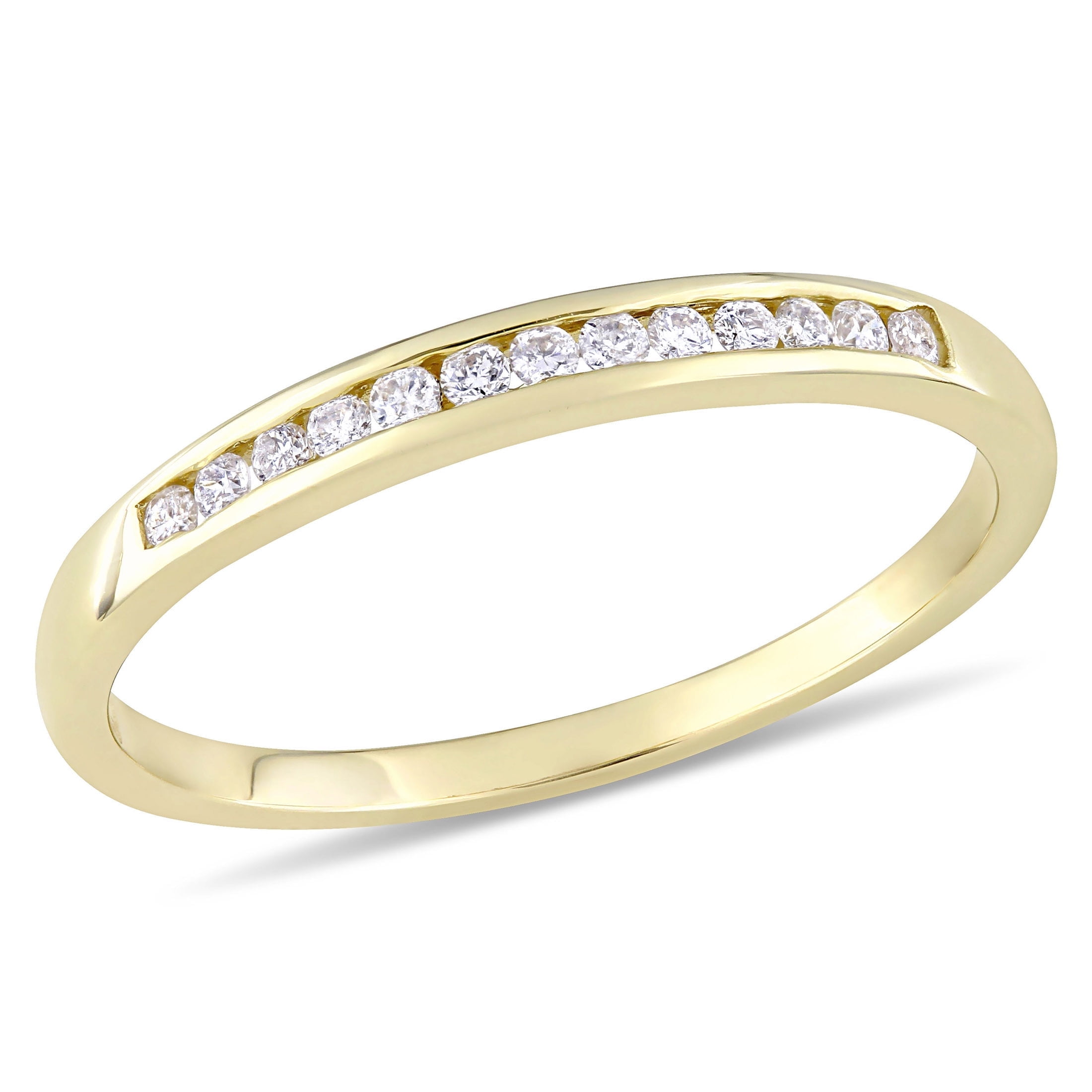 Everly Women's Diamond 10k Yellow Gold Ring - Walmart.com
