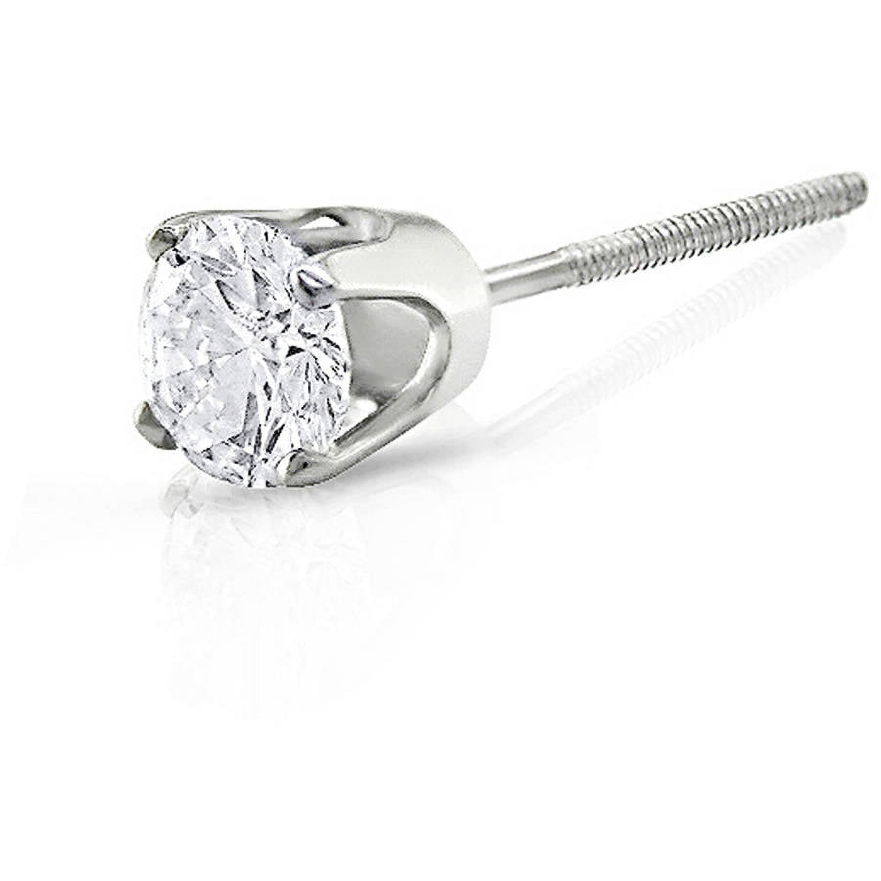 Everly Women's Diamond 14k White Gold Earrings - Walmart.com