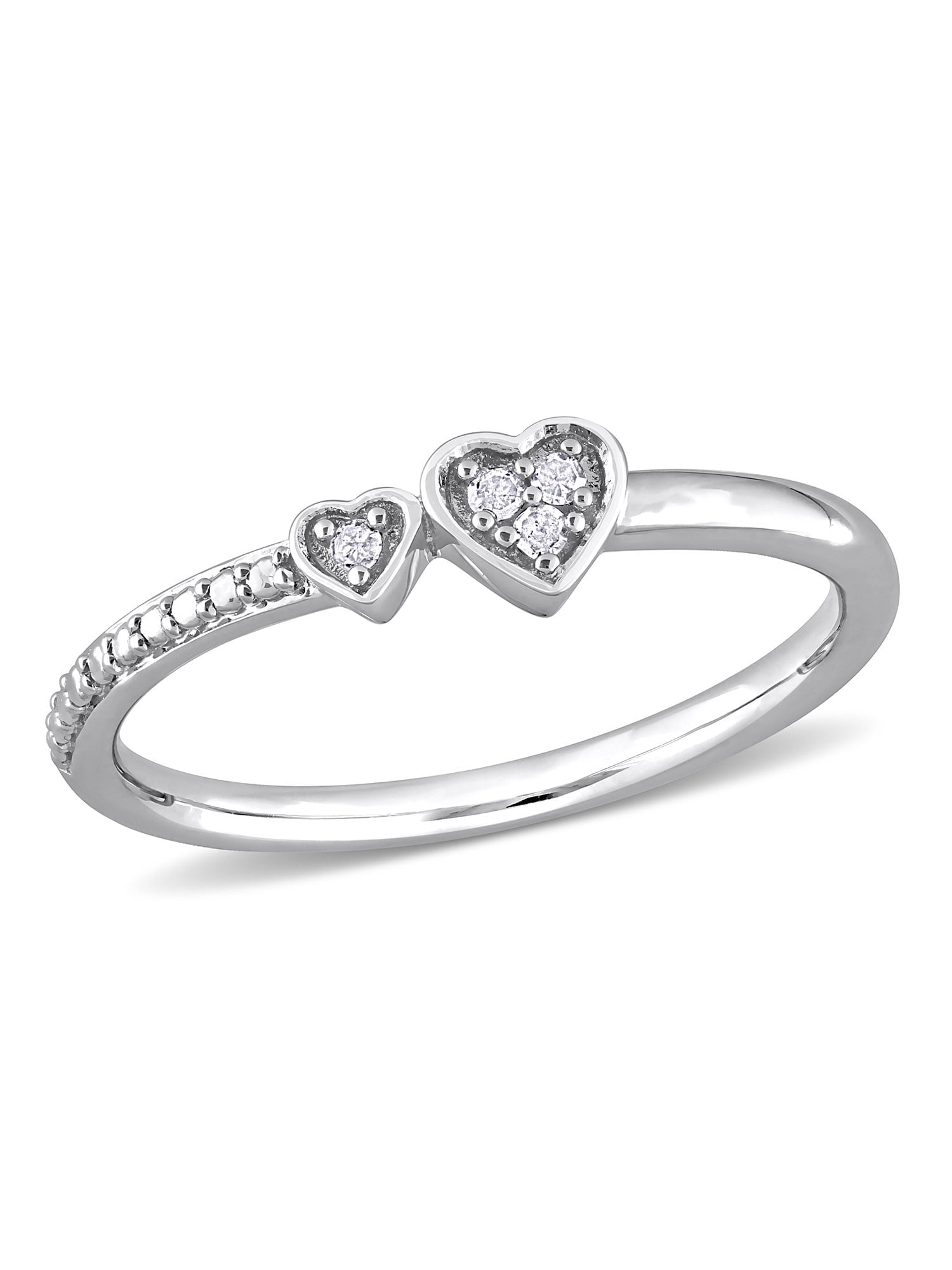Everly Women's Diamond Sterling Silver Ring - Walmart.com