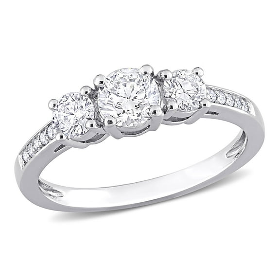 Everly Women's Diamond Platinum Engagement Ring - Walmart.com