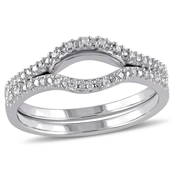 Everly Women's Diamond Sterling Silver Bridal Set - Walmart.com