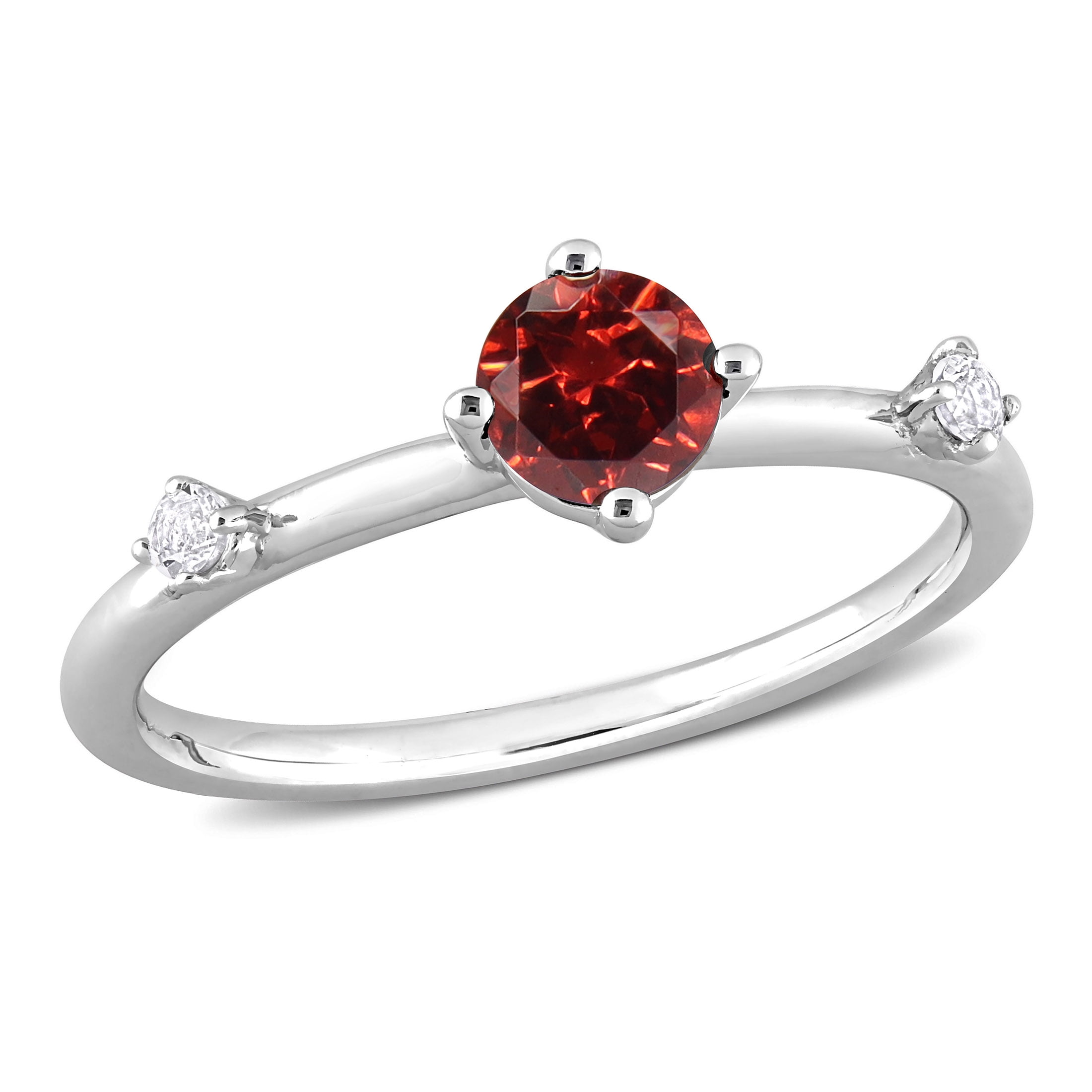 Everly Women's Garnet and Topaz Sterling Silver Ring - Walmart Business ...