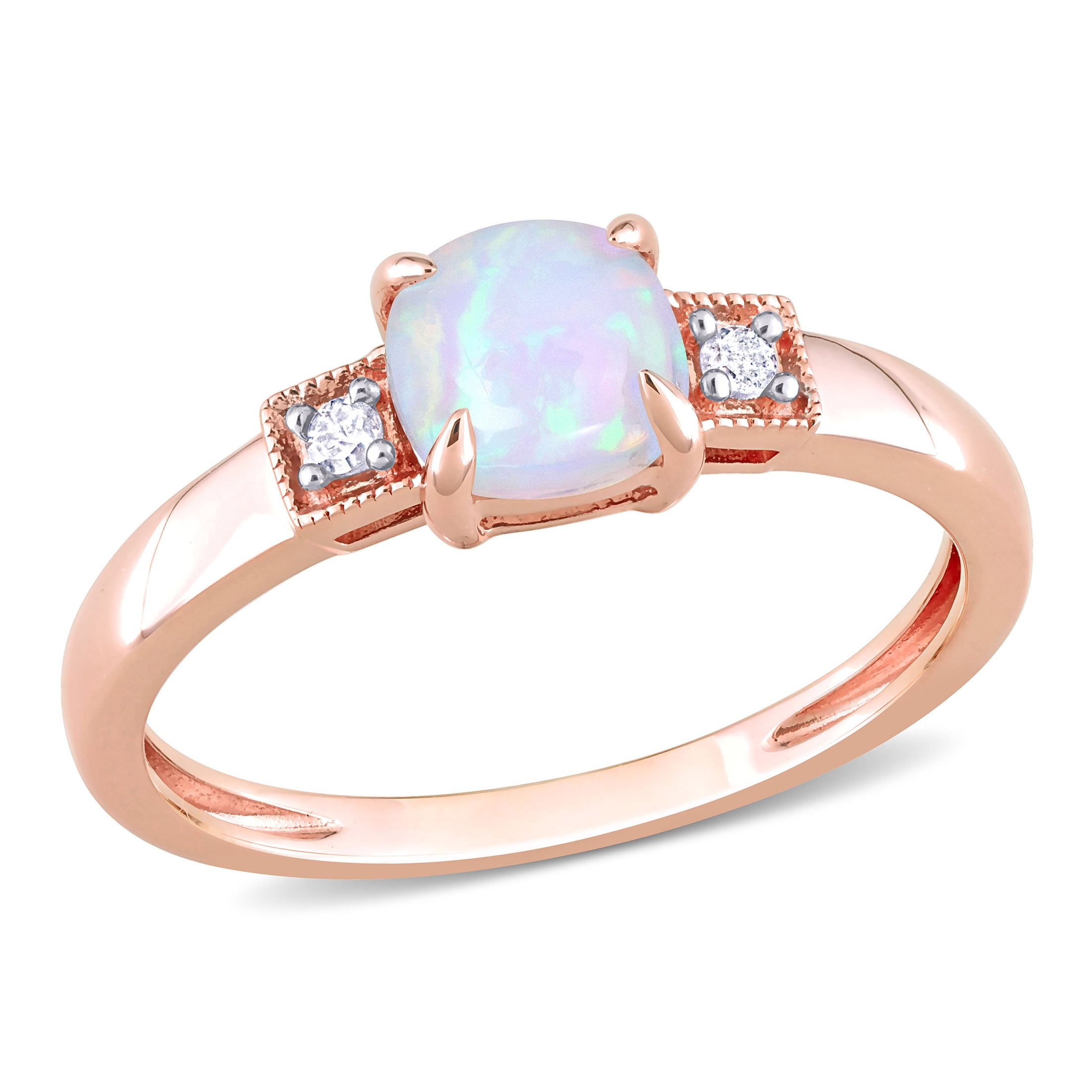 Everly Women's Opal 10k Rose Gold Ring - Walmart.com