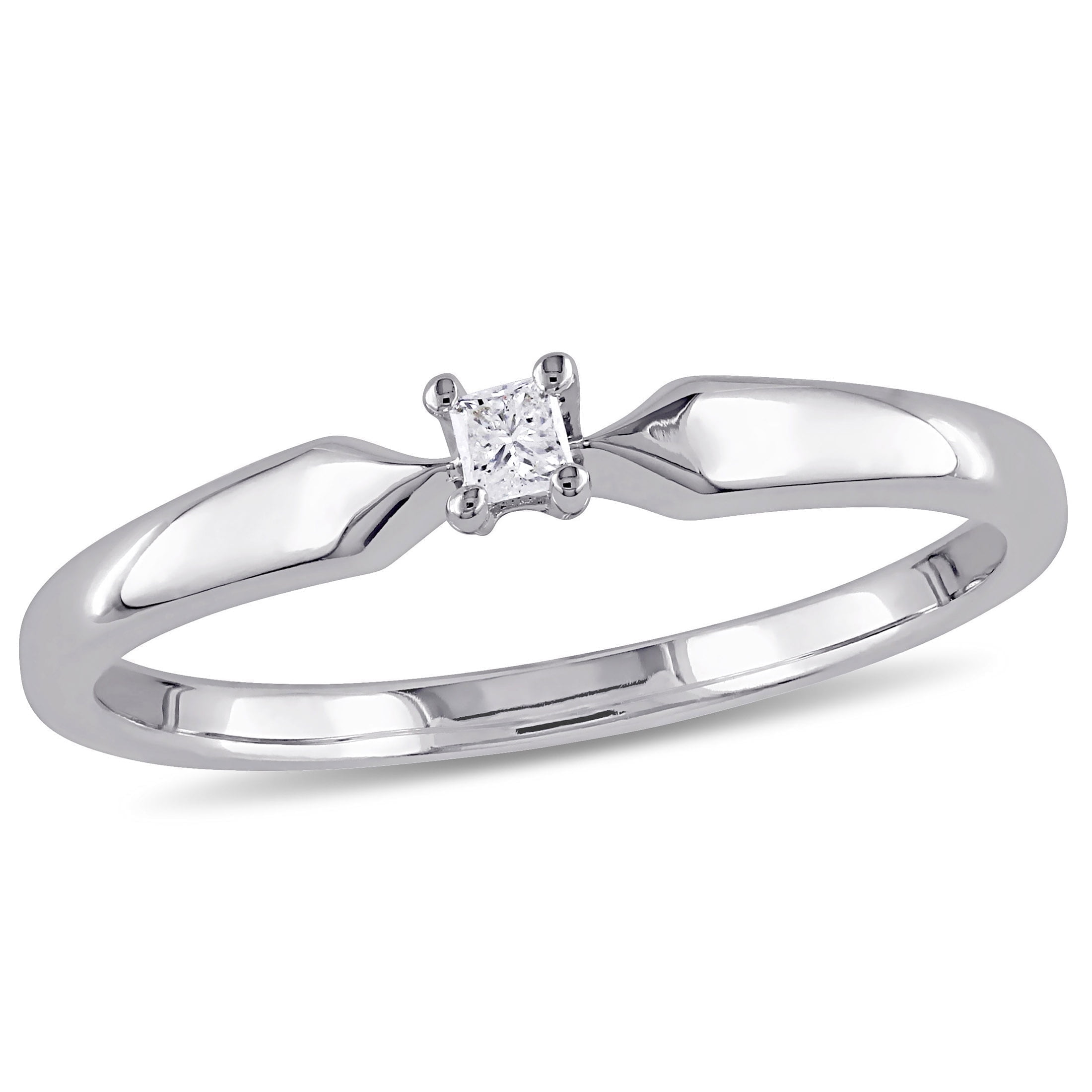 Everly Women's Diamond Sterling Silver Ring - Walmart.com