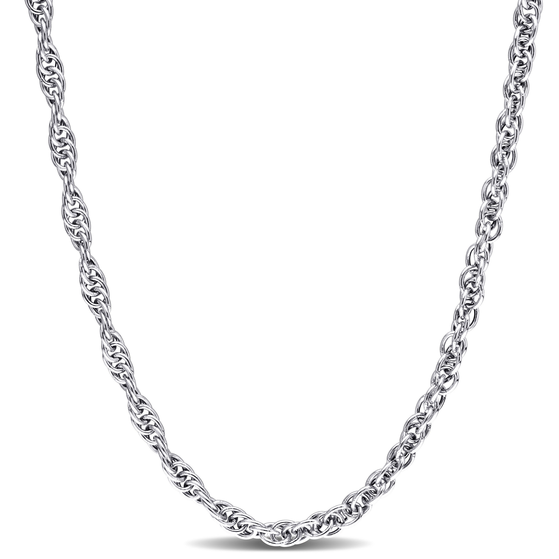 Everly Women's Sterling Silver Singapore Chain Necklace - Walmart.com