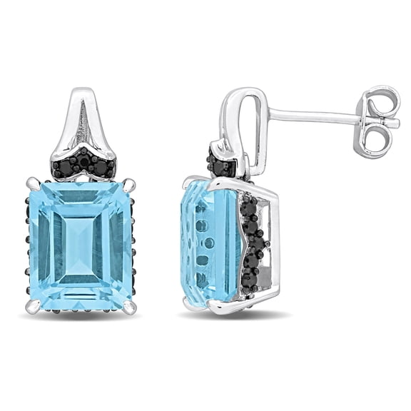Everly Women's Spinel and Emerald Sterling Silver Earrings - Walmart.com