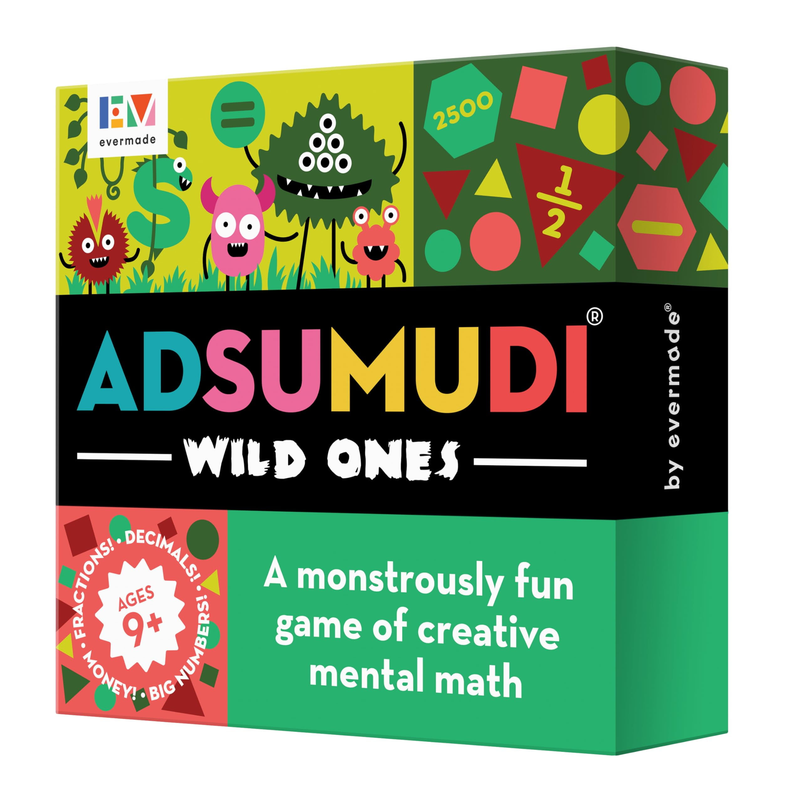 Evermade Adsumudi Math Game DHF10 - Wild Ones - The Wildly Fun Game for ...