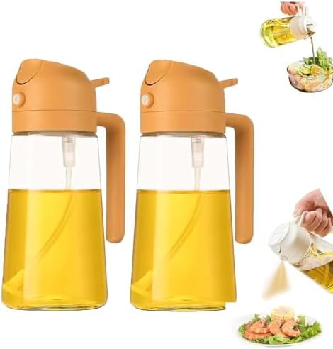 Evermire Two In One Oil Dispenser,2-In-1 Olive Oil Sprayer For Cooking ...