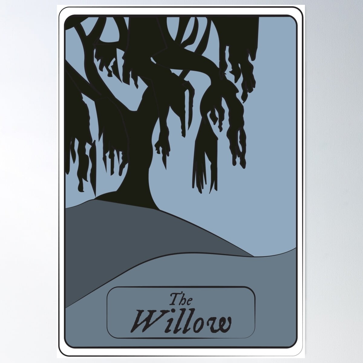 Evermore Willow Tarot Card Poster Wall Art, Modern Wall Decor For ...