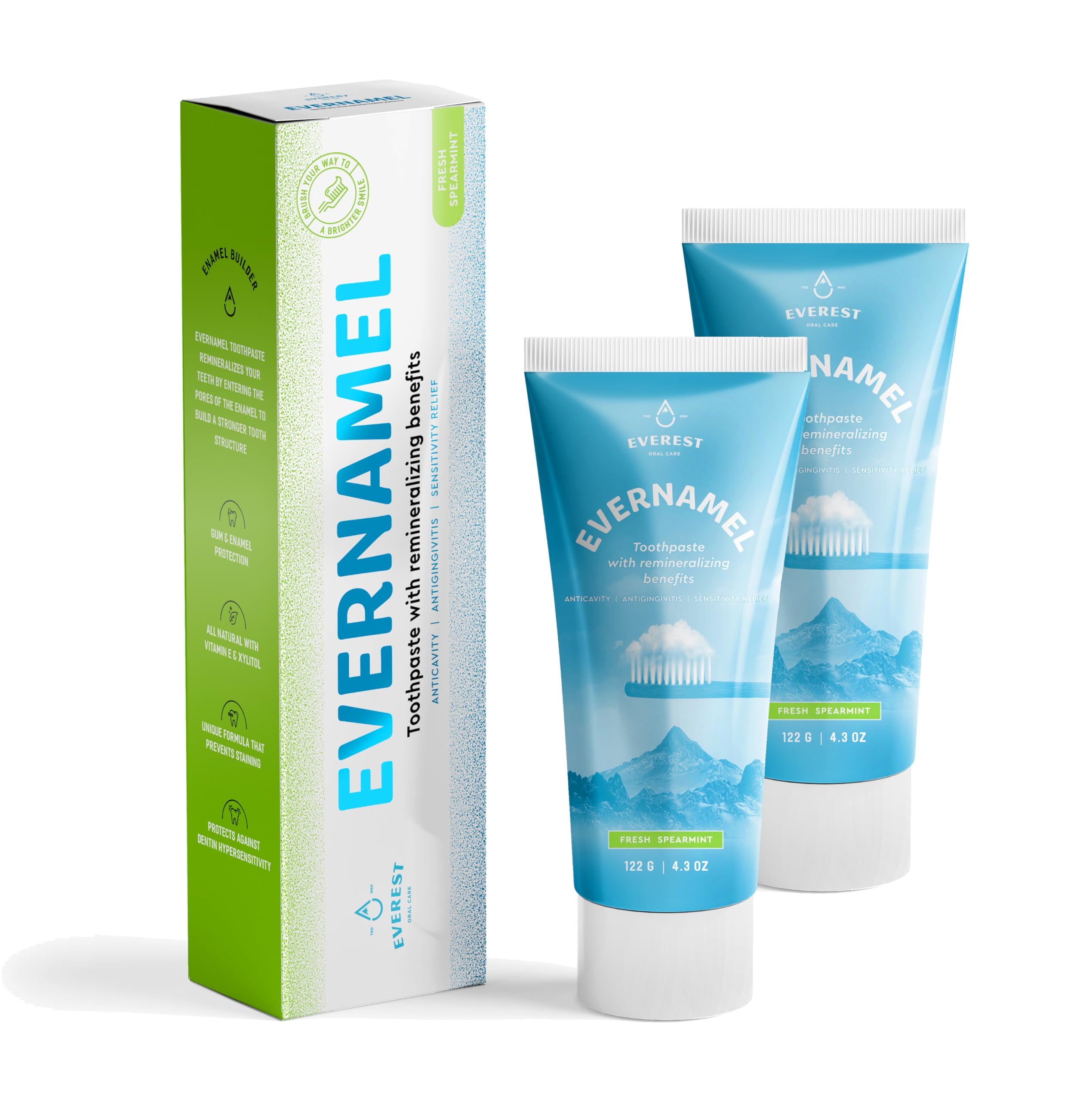 Evernamel Natural Remineralizing Toothpaste, YPF5 Intensive Enamel ...
