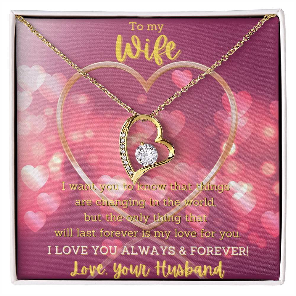 Evernity Heart Necklace, Forever Love Necklace, 14K White Gold or 18K ...