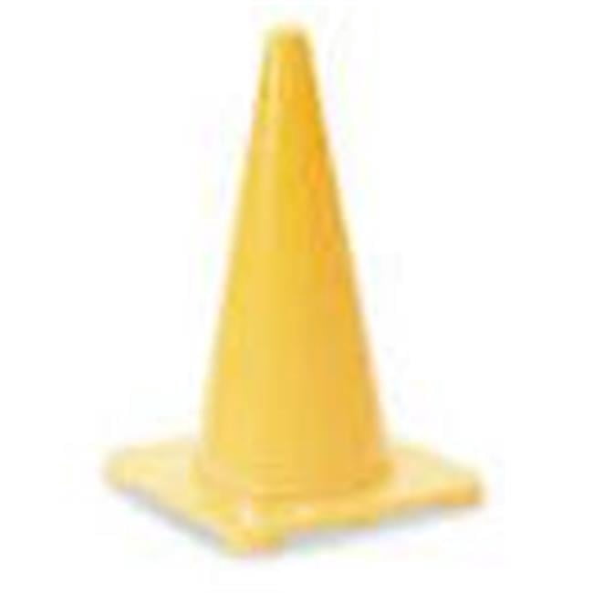 Everrich EVB-0017-3 15 in. Height Plastic Cones - Yellow - Walmart.com