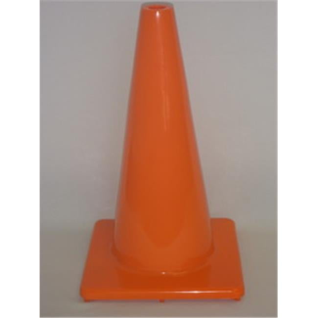 Everrich EVB-0032-1 18 in. Height Vinyl Cones Square Base, Orange ...