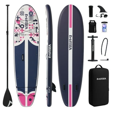PROMARINE 10' Wide Inflatable SUP with Adjustable Paddle, Carry Bag ...