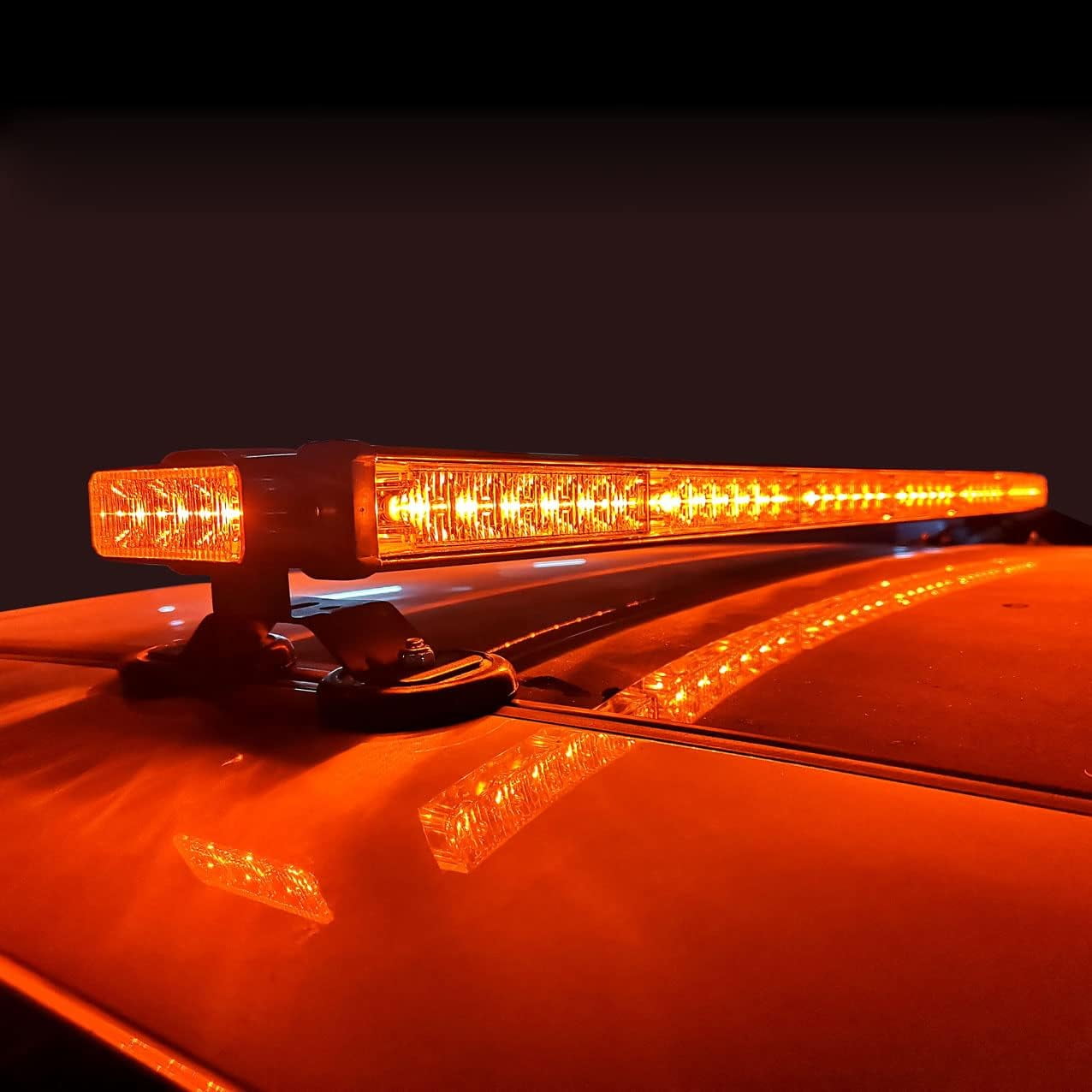 Evershine Signal 38.2 Inch 78 Led Amber Strobe Flashing Light Bar ...