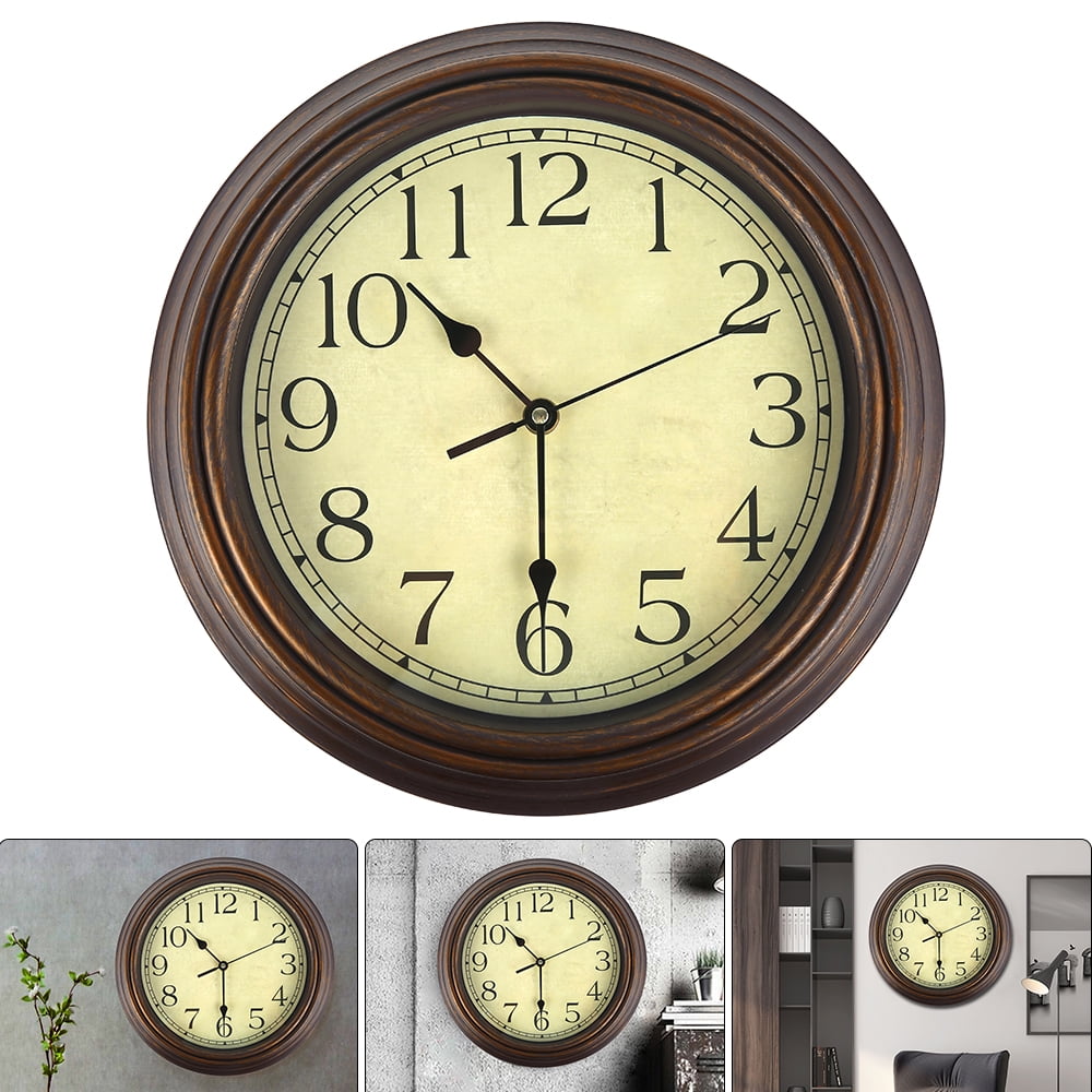 Everso 30CM Western Classical Style Hanging Wall Clock, Iron Vintage ...