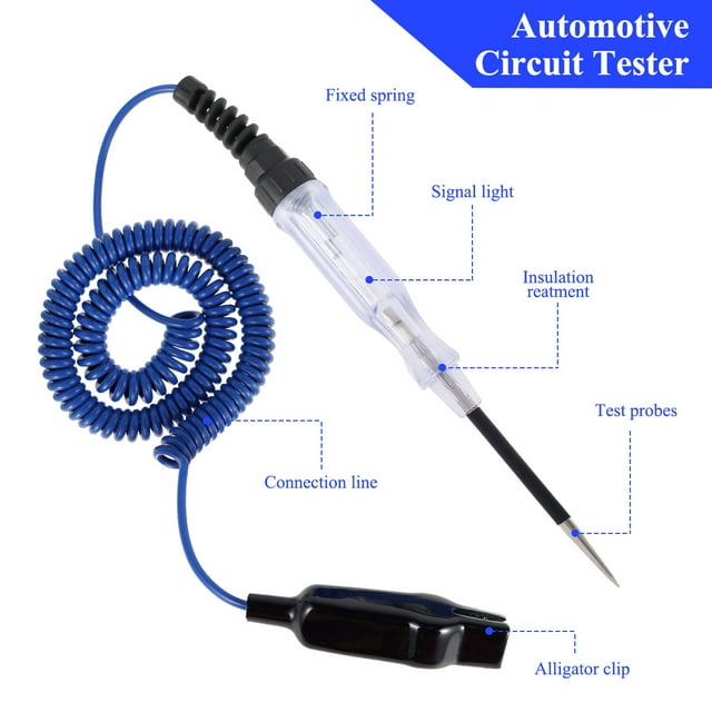 Everso LED Bulb Automotive Circuit Tester DC 6V-12V-24V Circuit Test ...
