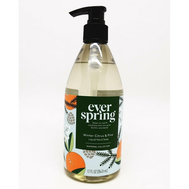 Everspring Seasonal Collection Liquid Hand Soap - Winter Citrus & Pine ...