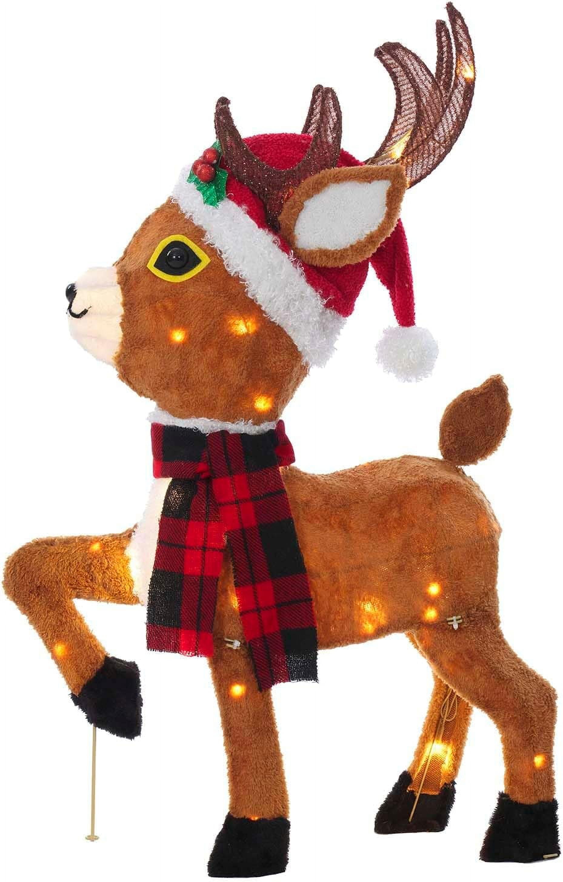 Everstar 36'' UL PLUSH REINDEER SCULPTURE, Brown - Walmart.com
