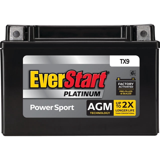 Everstart Powersport Battery TX9 - 12 Volt, 120 CCA - Walmart.com