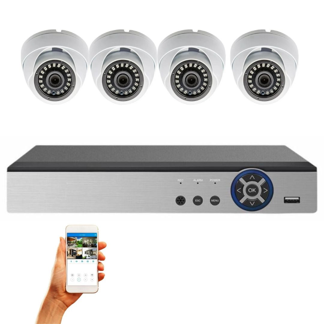 Evertech 1080P HD 8 Channel 4 Dome Security Camera CCTV Surveillance ...