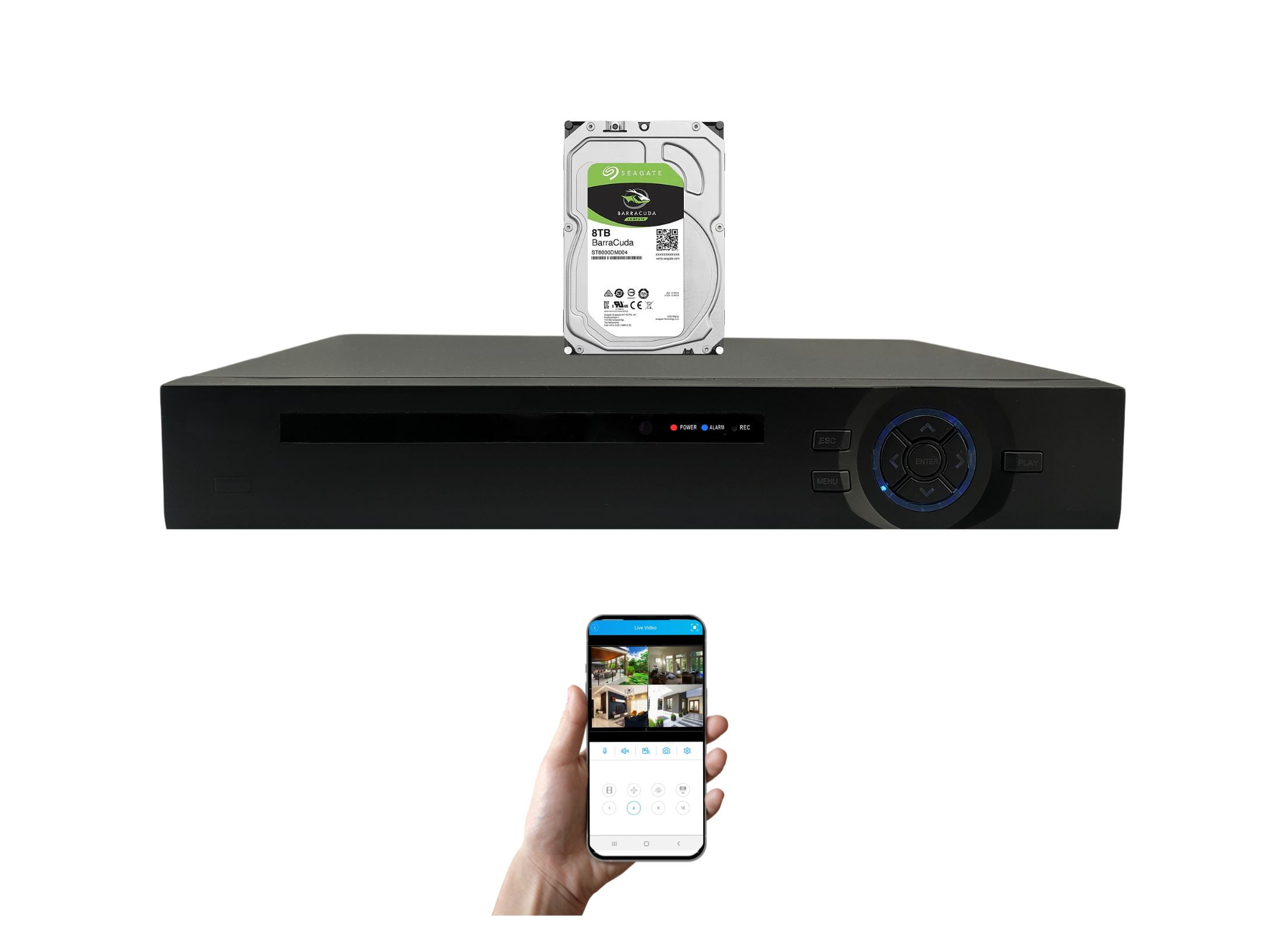 Evertech 16 Channel H.265 Digital Video Recorder 4in1 AHD TVI CVI ...