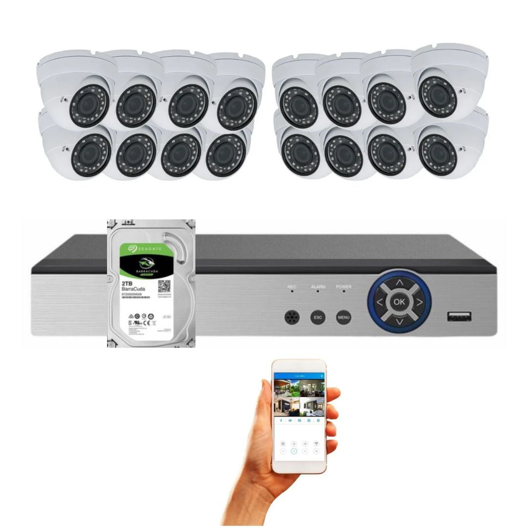 Evertech 16 Channel HD 1080p Indoor Outdoor Surveillance Camera System ...