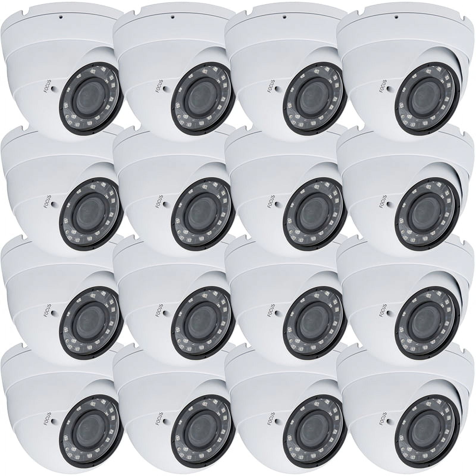 Evertech 16 pcs CCTV Security Camera HD 1080p, 2.8~12mm Wide Angle Vari ...