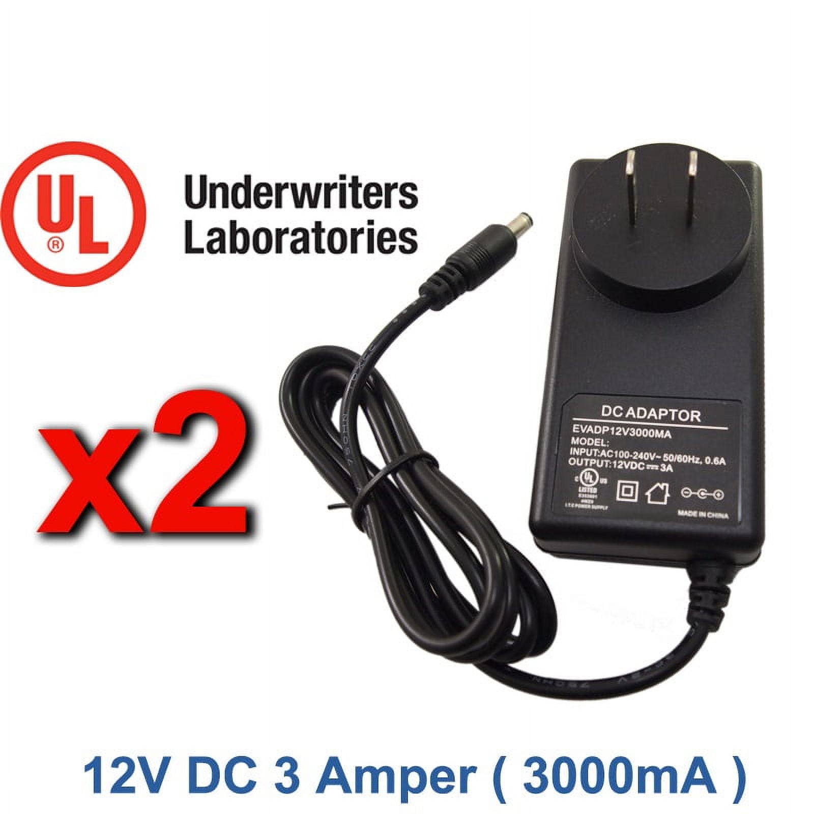 Evertech 2-Prong Power Adapter, 12V, 2 Count, 1 Pack - Walmart.com