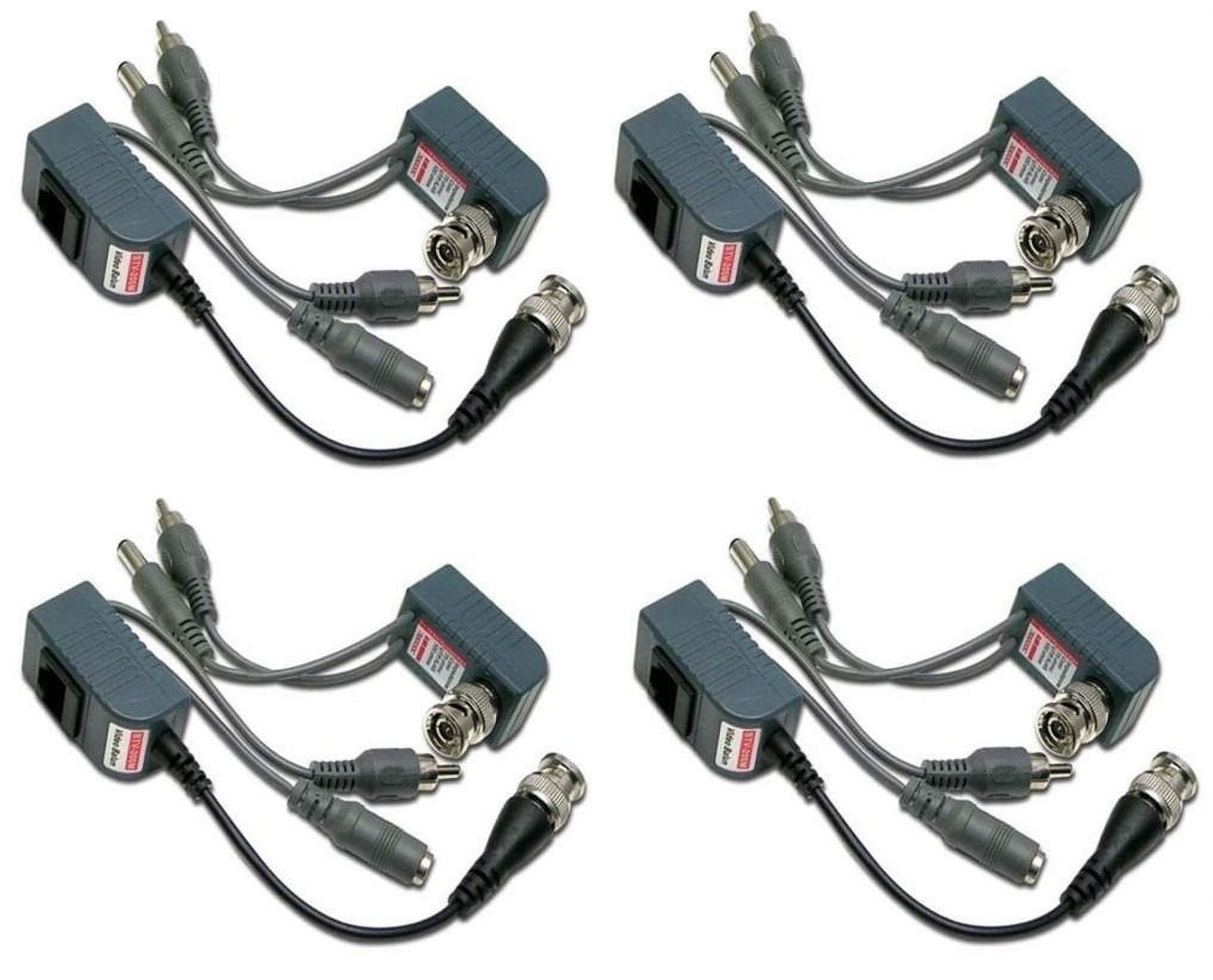 Evertech 20 Pairs (40 Pcs) Video Audio Power Balun Network Transceiver ...