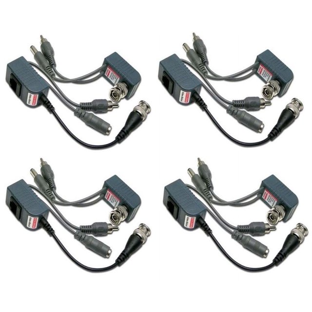 Evertech 50 Pairs (100 Pcs) Video Audio Power Balun Network Transceiver ...