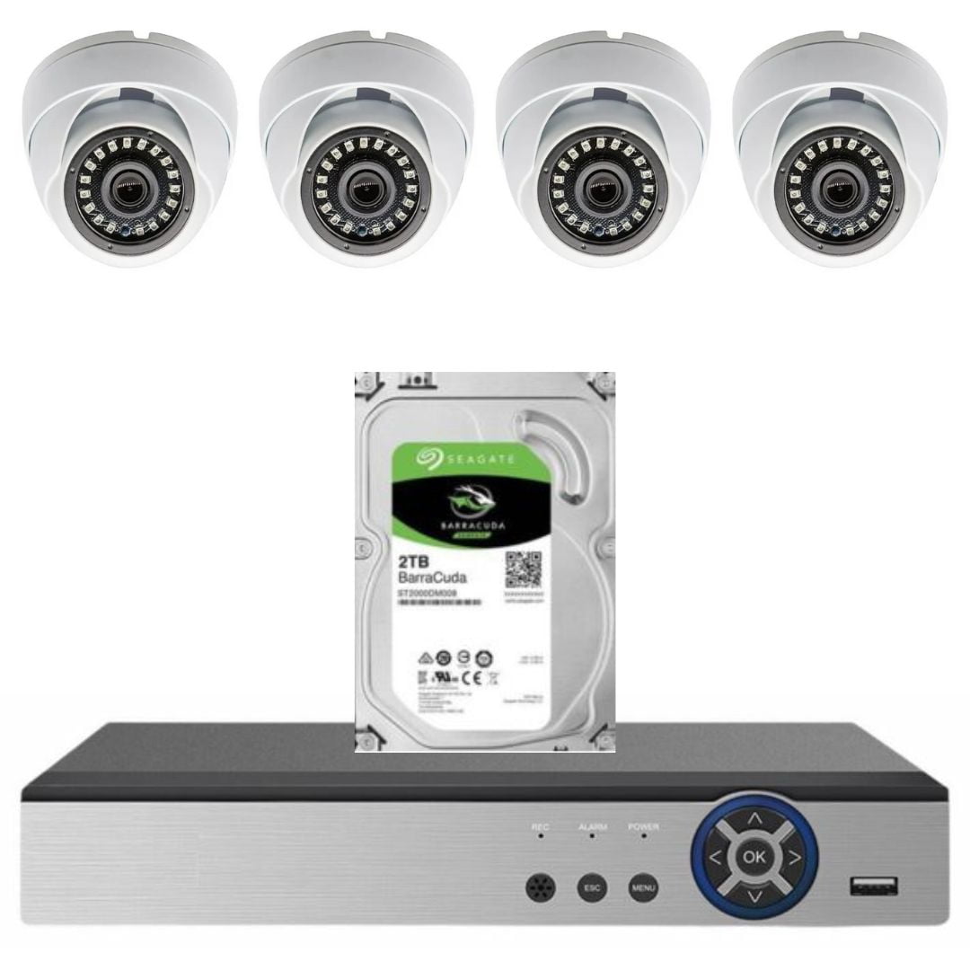 Evertech 8 Channel 2TB Surveillance Camera System with (4) 1080P HD ...