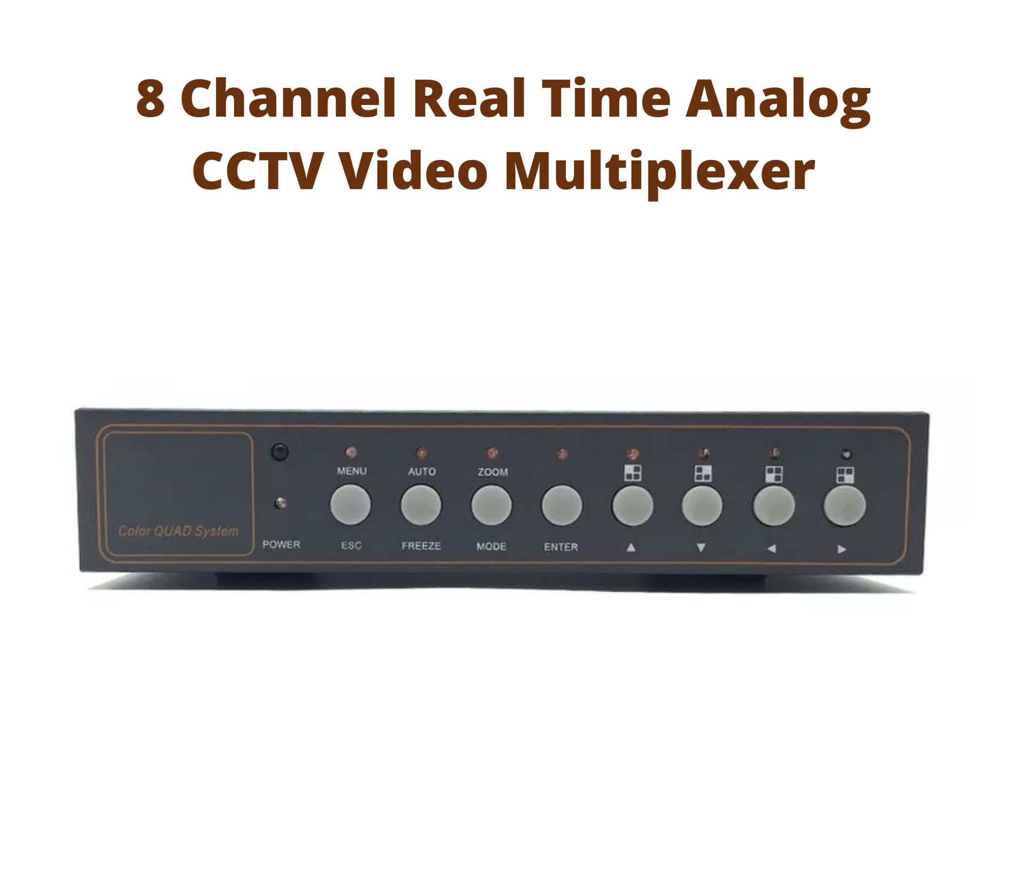 Evertech 8 Channel Analog Quad Processor with BNC Cable Adapter, Video ...