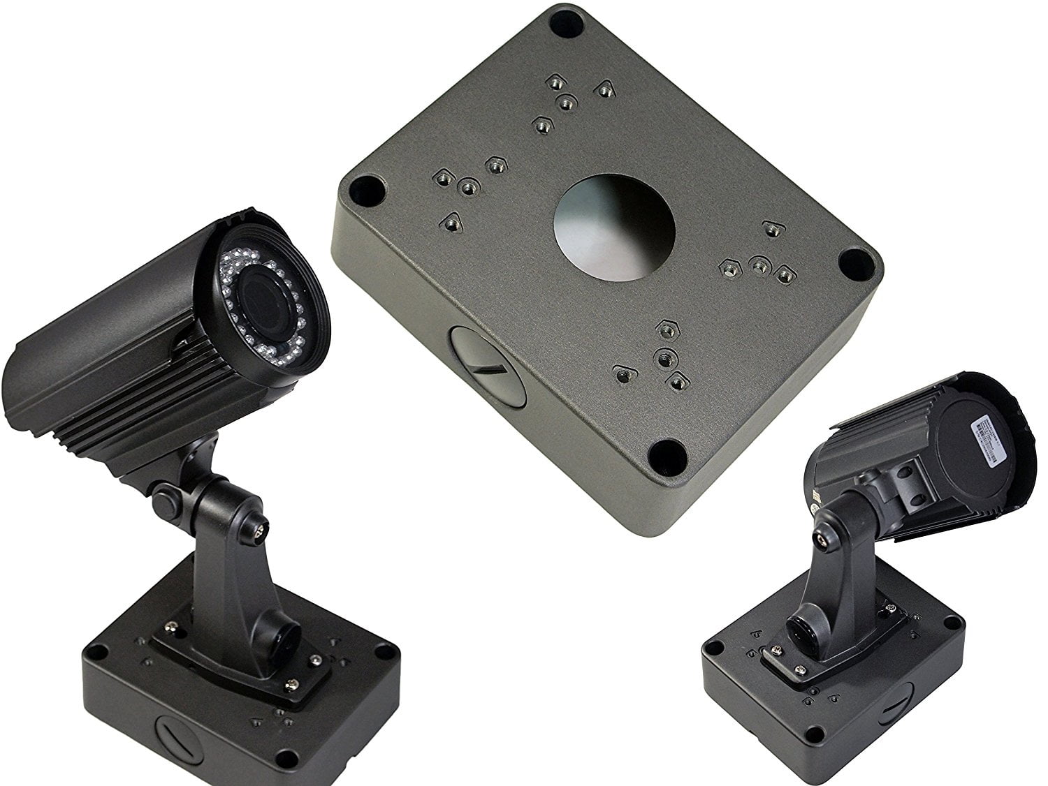 Evertech Black/Gray 5.3" Camera Base Junction Outlet Box for Adjustable ...