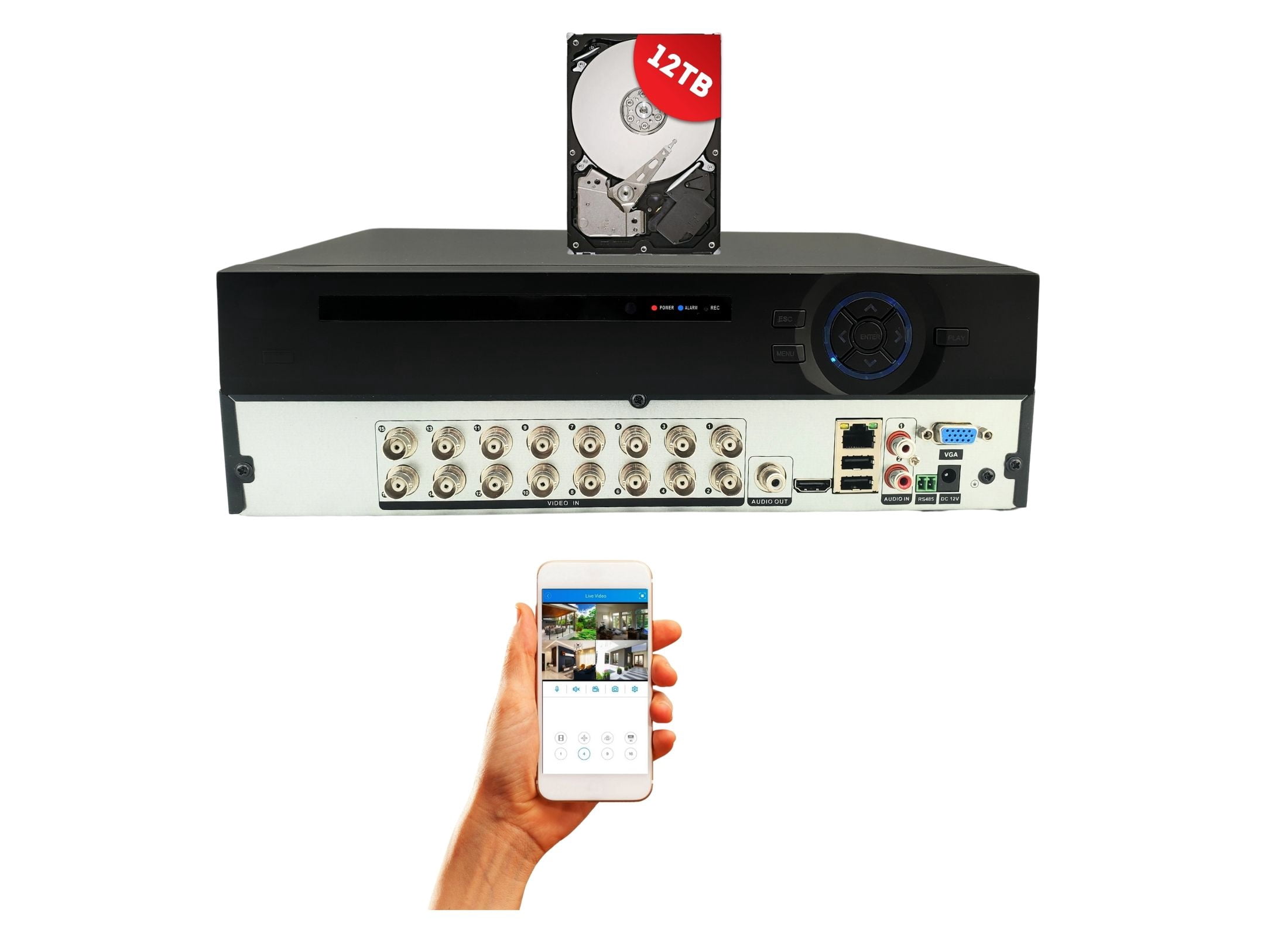 Evertech H.265 HD 16 Channel Surveillance Digital Video Recorder for ...