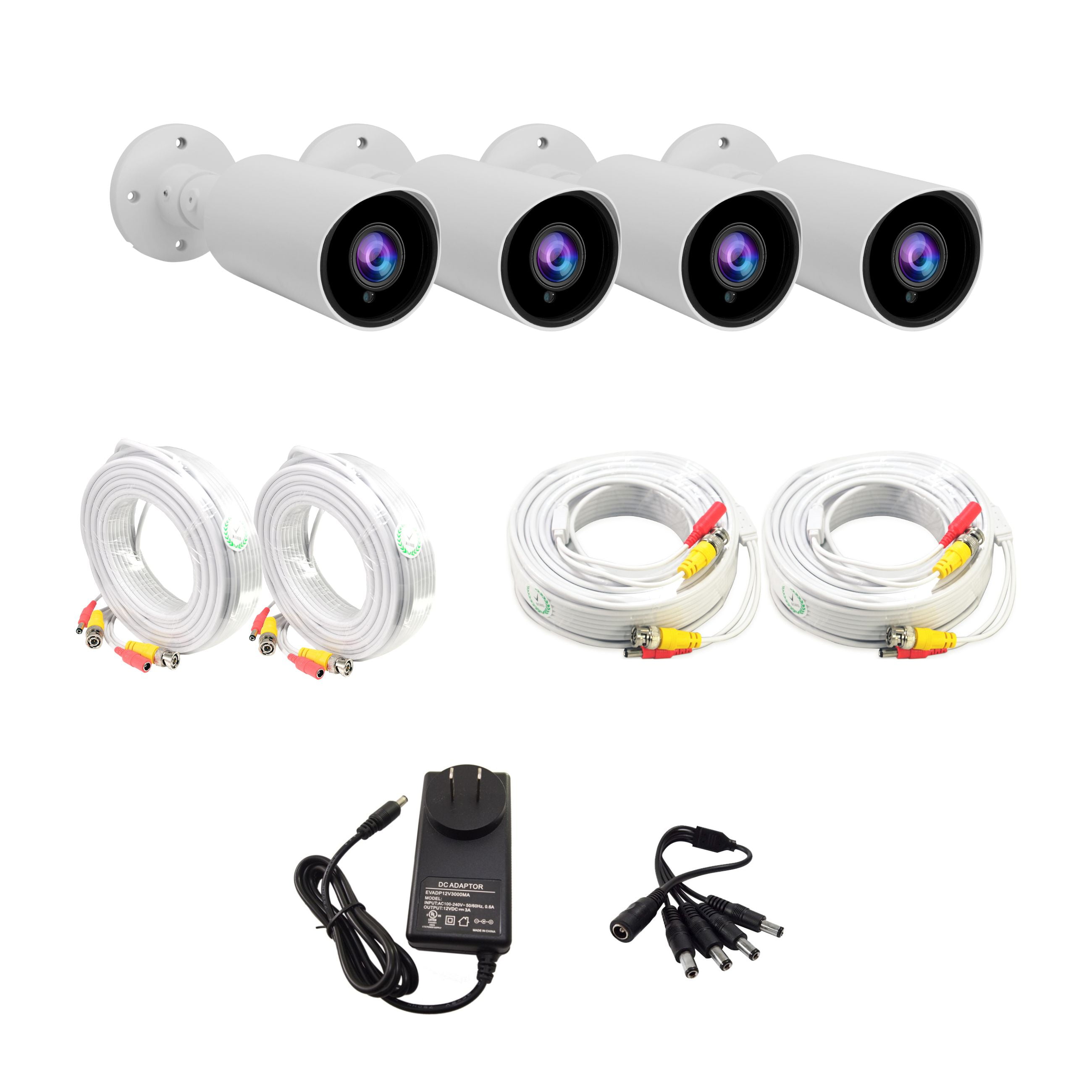 Evertech Outdoor 1080P 4PK Bullet Manual Zoom Night Vision CCTV ...