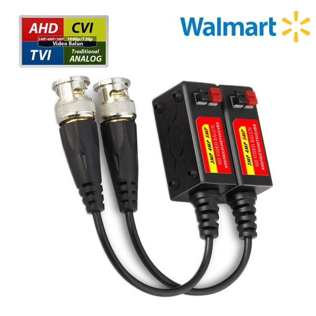 Evertech Split Joint Mini CCTV BNC HD-CVI/TVI/AHD Passive Video Balun ...