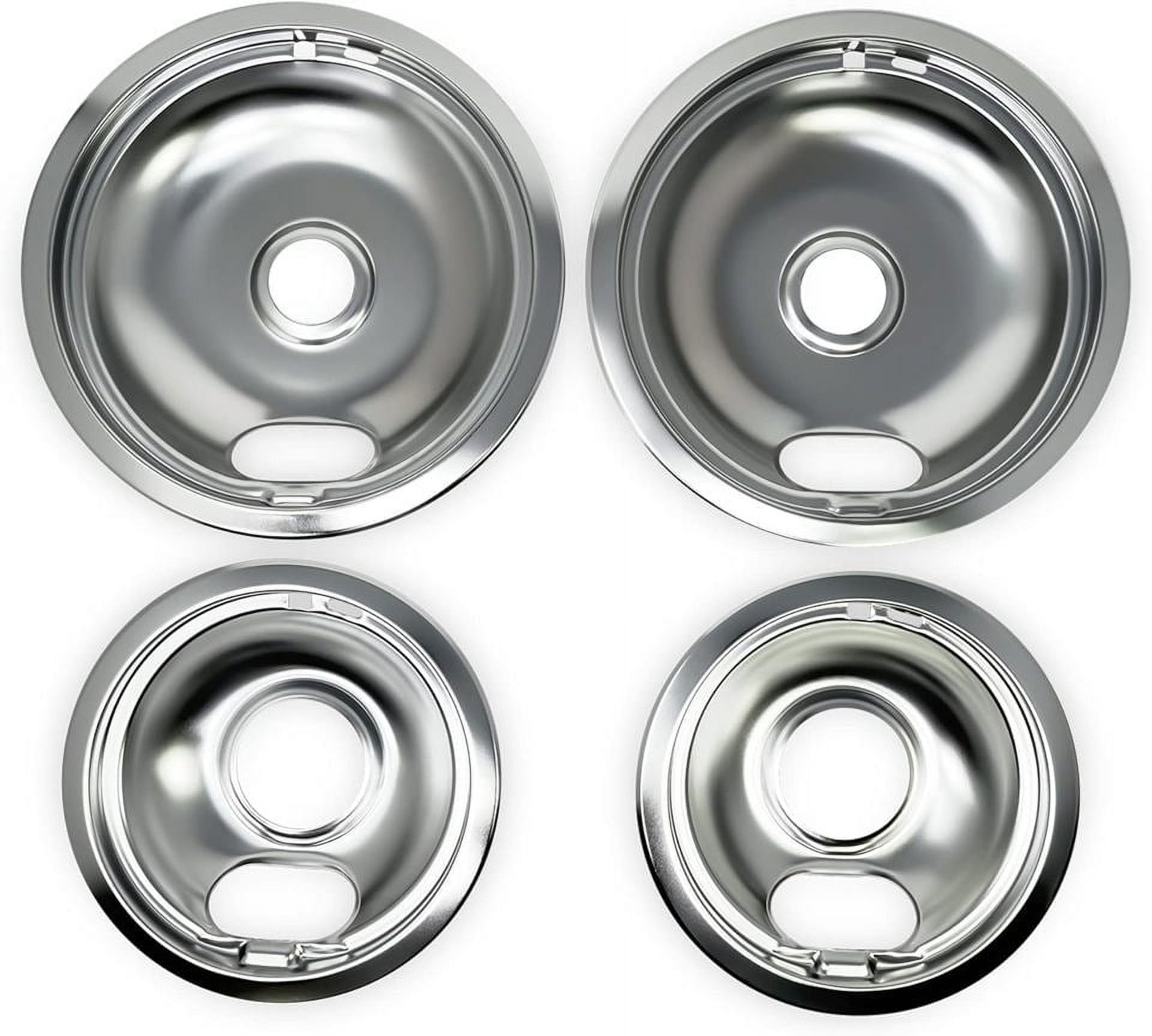 EvertechPRO W10278125 Electric Stove Drip Pans, Pack of 4, Stove Drip ...