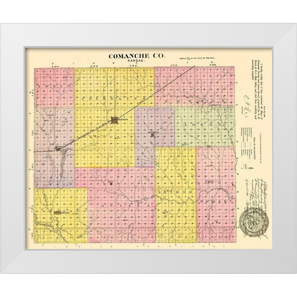 Everts 31x26 White Modern Wood Framed Museum Art Print Titled ...