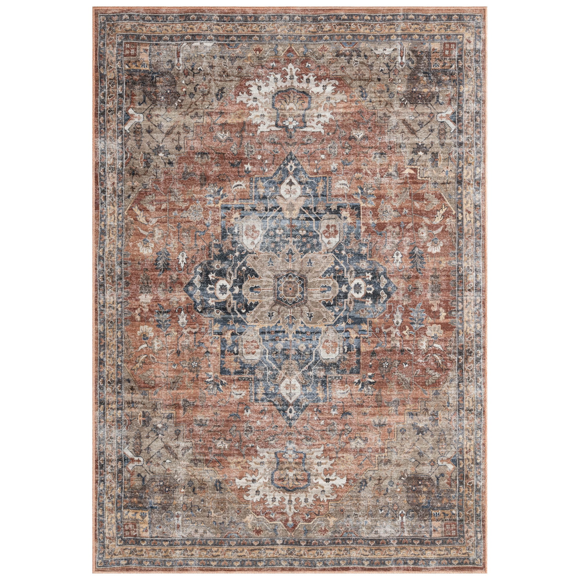Everwash™ Callaghan Esther Bohemian Medallion Machine Washable Area Rug ...