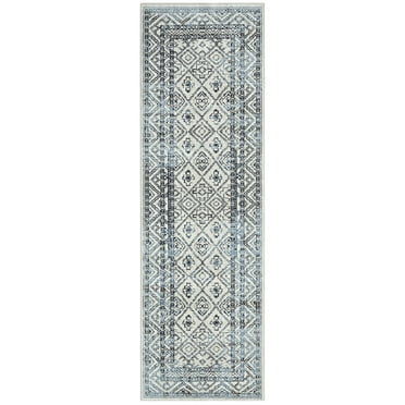 Everwash Treasure Saul Southwest Geometric Machine Washable Runner Area ...